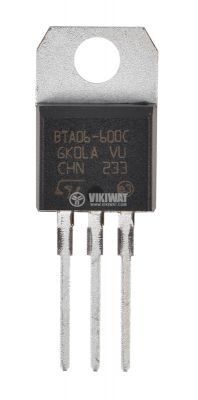 Triac BTA06-600C 600V 6A 50mA vikiwat.com