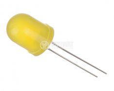 LED diode yellow 10mm 1560mcd 20mA 60° vikiwat