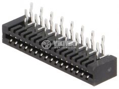 Connector FFC(FPC) 16 contacts socket THT for a PCB vikiwat