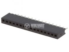 Connector pin header type 16 contacts THT on PCB DS1065-01-1*16S8BV