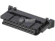 Connector IDC 20pins raster 2.54mm female 2x10 vikiwat.com