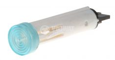Indicator glim lamp 24VDC blue ф10mm vikiwat.com