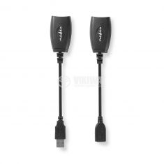 Active extension USB/m-RJ45/f USB/f-RJ45/f up to 50m