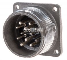 Military connectorl male 12 pins aluminum vikiwat.com