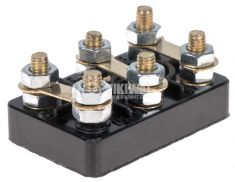 Terminal board 41x26mm 6xM4x10mm with plates for electric motor
