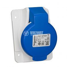 Industrial clutch 16A 250V 2P+E PKF16F423 - VIKIWAT