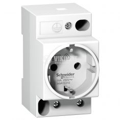 Power socket DIN rail 16A 250VAC white A9A15310 Schneider - VIKIWAT