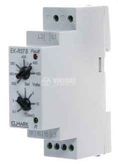 Phase sequence control relay 300 ~ 480VAC DIN - VIKIWAT