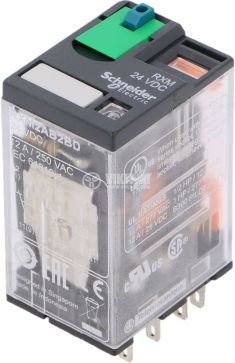 Electromagnetic relay RXM2AB2BD coil 24VDC 12A DPDT