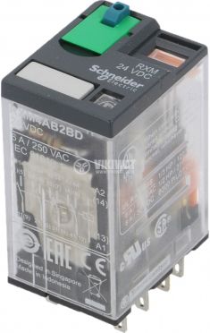 Electromagnetic relay RXM4AB2BD coil 24 VDC 6A 4xNO+4xNC