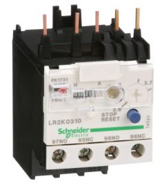 Термично реле LR2K0310 трифазно 2.6-3.7A NO+NC 6A/690V