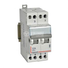 Switch 412903 2P 32A 250VAC midpoint DIN - VIKIWAT