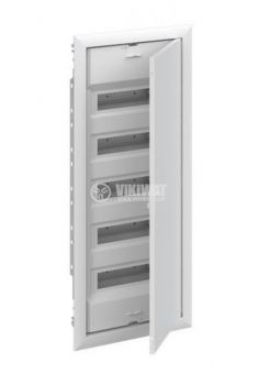 Flush distribution board UK600 5x14 modules white ABB metal door - VIKIWAT