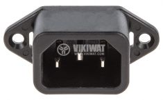 Power socket АС DB-14-13P-MM 15A 250V black - VIKIWAT