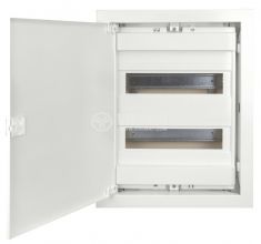 Flush distribution board UK600 2x12 modules white ABB metal door