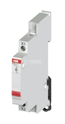 LED indicator 2CCA703401R0001 for one phase red 230VAC DIN ABB