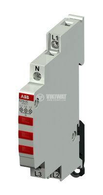 LED indicator 2CCA703900R0001 for three phase red 230~415VAC DIN ABB