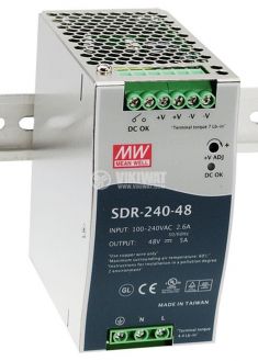 DIN rail power supply SDR-240-48 48V 5A 240W MEAN WELL - VIKIWAT