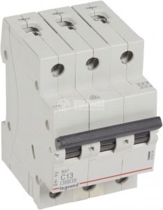 Circuit breaker three-pole 6A C curve 400V DIN 419232 LEGRAND - VIKIWAT