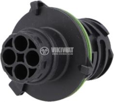 Connector 1-967402-1, male, 4pin, round plug - VIKIWAT