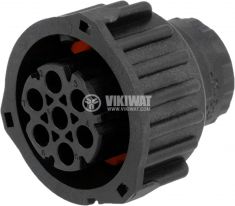 Connector 967650-1, female, 7pin, round plug - VIKIWAT
