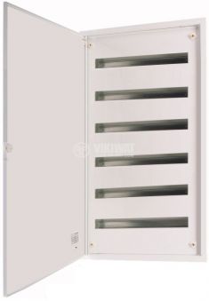 Flush distribution board BF-U-6/144-C 6x24 modules steel for installation