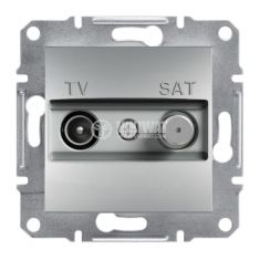 Double, TV, SAT sockets, aluminium color, EPH3400461
