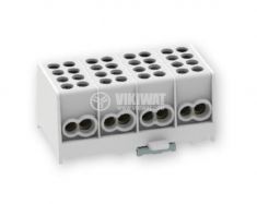 Distribution terminal block BKB254 4P 100A 400V - VIKIWAT