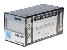 Counter hours STS 105-08 24V 4digits, 0 to 999,990 hours