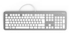 Multimedia keyboard KC-700 function keys USB white/grey silent