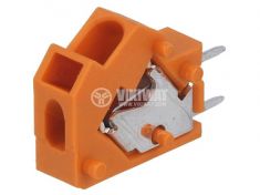 PCB terminal block 1 pins, 24А, 5mm - VIKIWAT