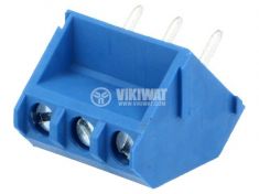 PCB terminal block 3 pins, 15А, 5mm - VIKIWAT
