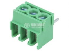 PCB terminal block 3 pins, 17.5А, 3.5mm - VIKIWAT