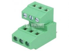PCB terminal block 6 pins, 12А, 3.81mm - VIKIWAT