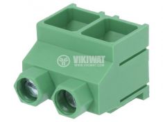 PCB terminal block 2 pins, 32А, 9.52mm - VIKIWAT