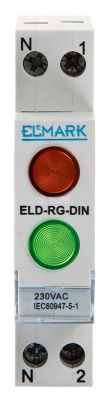 LED indicator ELD-RG-DIN red green 230VAC DIN Elmark
