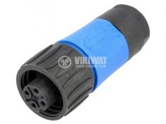 Industrial connector female 16A 400V 4 pole - VIKIWAT