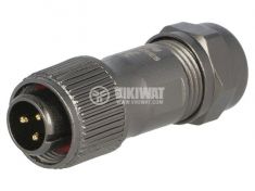 Industrial connector male 13A 250V 3 pole - VIKIWAT