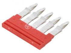 Row terminal block, series A, positions 5, red - VIKIWAT