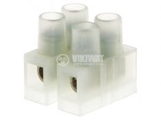 Luster terminal polyamide 2-pole 2.5mm2 24A 250V transparent - VIKIWAT