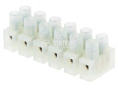 Luster terminal polyamide 6-pole 2.5mm2 24A 250V transparent - VIKIWAT
