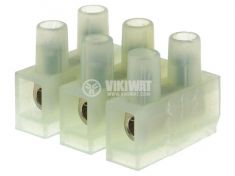 Luster terminal polyamide 3-pole 4mm2 32A 400V transparent - VIKIWAT