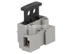 Luster terminal polyamide 1-pole 2.5mm2 6.3A 250V gray - VIKIWAT