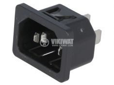 AC socket IEC 60320 250VAC 10A 6100.431 - VIKIWAT
