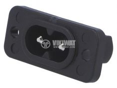 AC socket IEC 60320 250VAC 2.5A 6160.0021 - VIKIWAT
