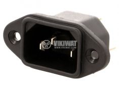 AC socket IEC 60320 250VAC 10A 6162.0057 - VIKIWAT