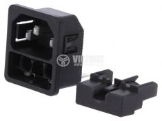 AC socket IEC 60320 250VAC 10A 6220.5315 - VIKIWAT