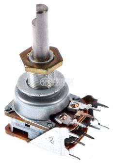 Potentiometer Logarithmic Tape 100kOhm Stereo Carbon