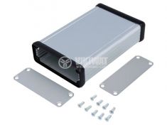 Box with panel aluminum gray 1455J1201 - VIKIWAT