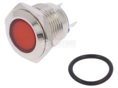 Indicator lamp LED IND16-24R-C 24VAC red - VIKIWAT